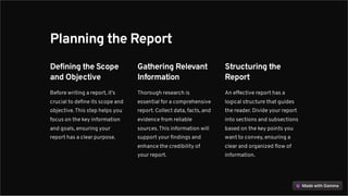 How to Write a Report? - Slideshare | PDF