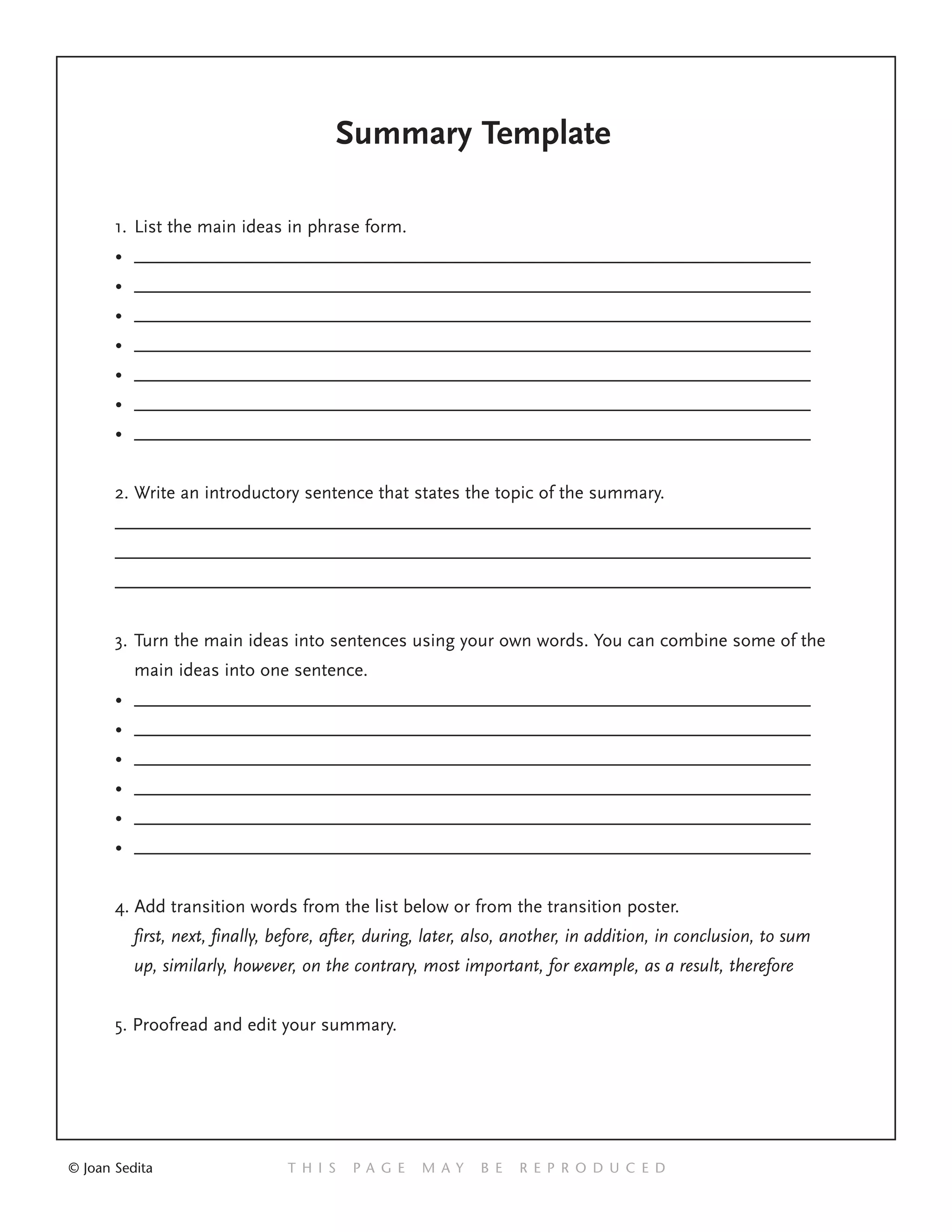 How to-write-a-summary | PDF