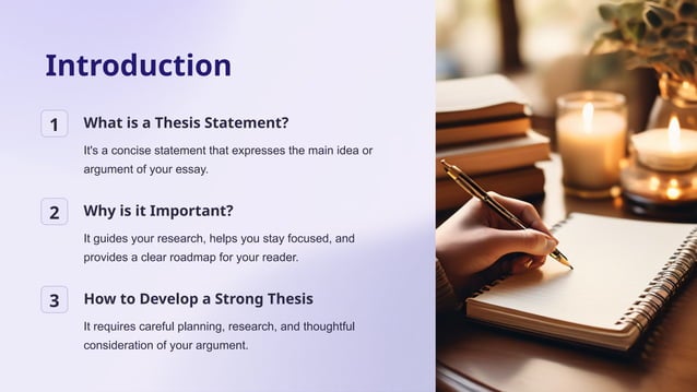 How to Write a Thesis Statement: Key Elements and Tips | PPTX | Education