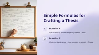 How to Write a Thesis Statement: Key Elements and Tips | PPTX | Education