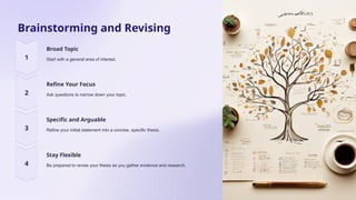 How to Write a Thesis Statement: Key Elements and Tips | PPTX | Education