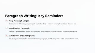 Comprehensive Guide to Writing Effective Articles for Cambridge IGCSE ...