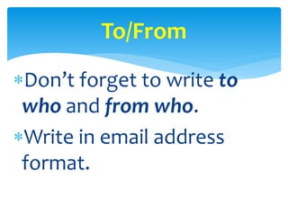 How to-write-an-email | PPTX