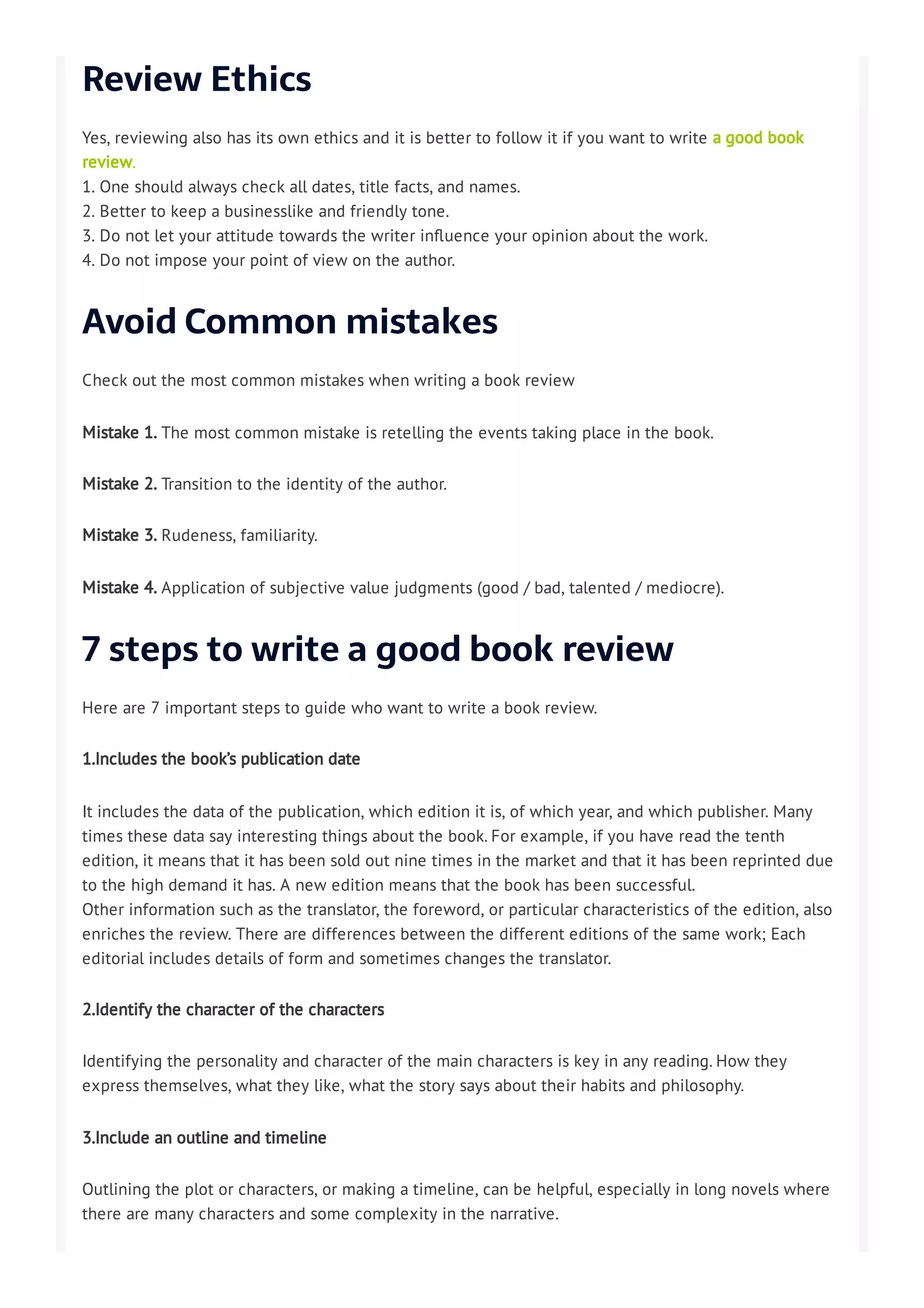 How to write a book review ultimate-guide | PDF