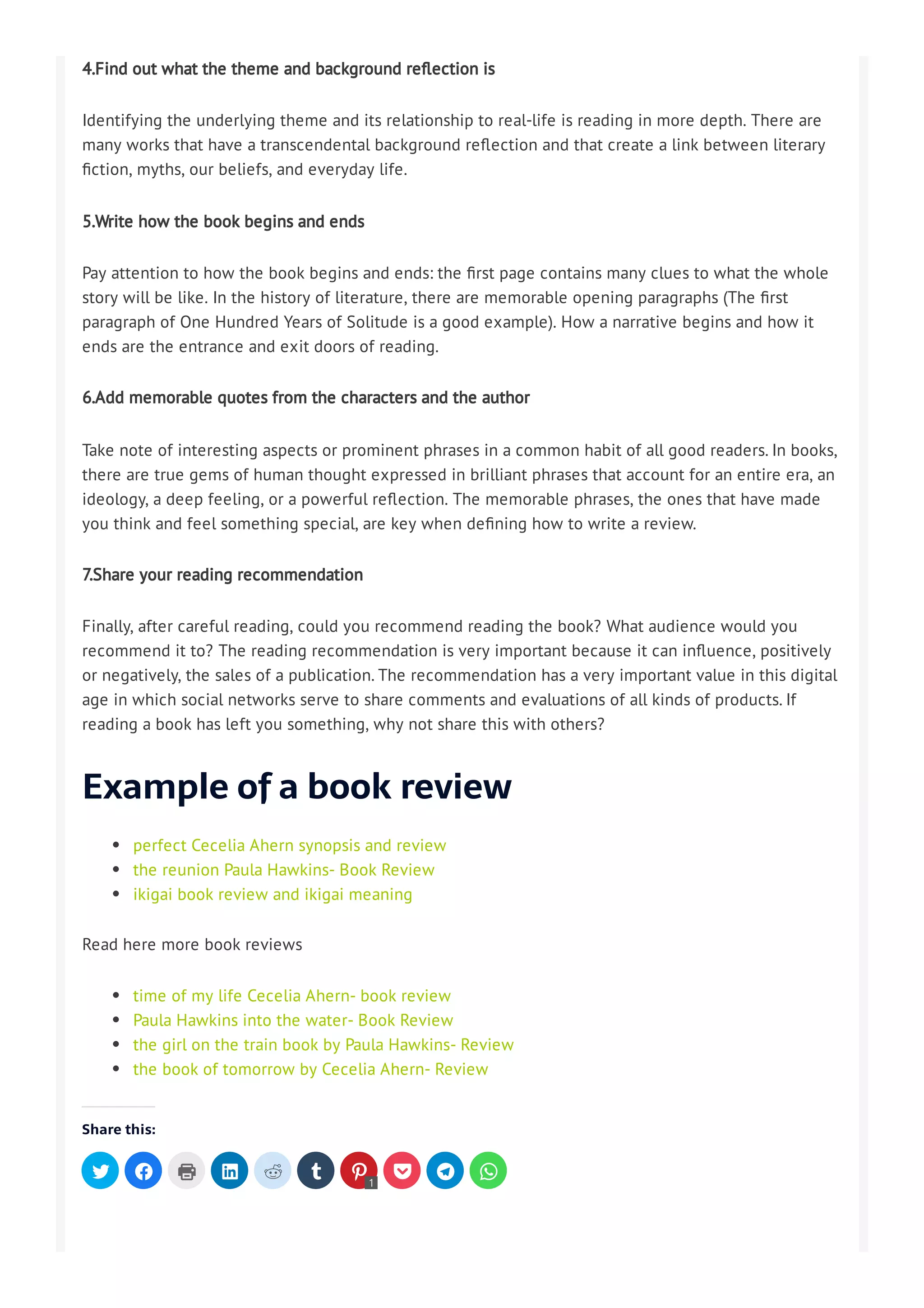 How to write a book review ultimate-guide | PDF