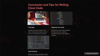 What is clean code? | PPTX