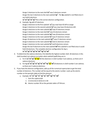 How To Write Electron Configurations | PDF