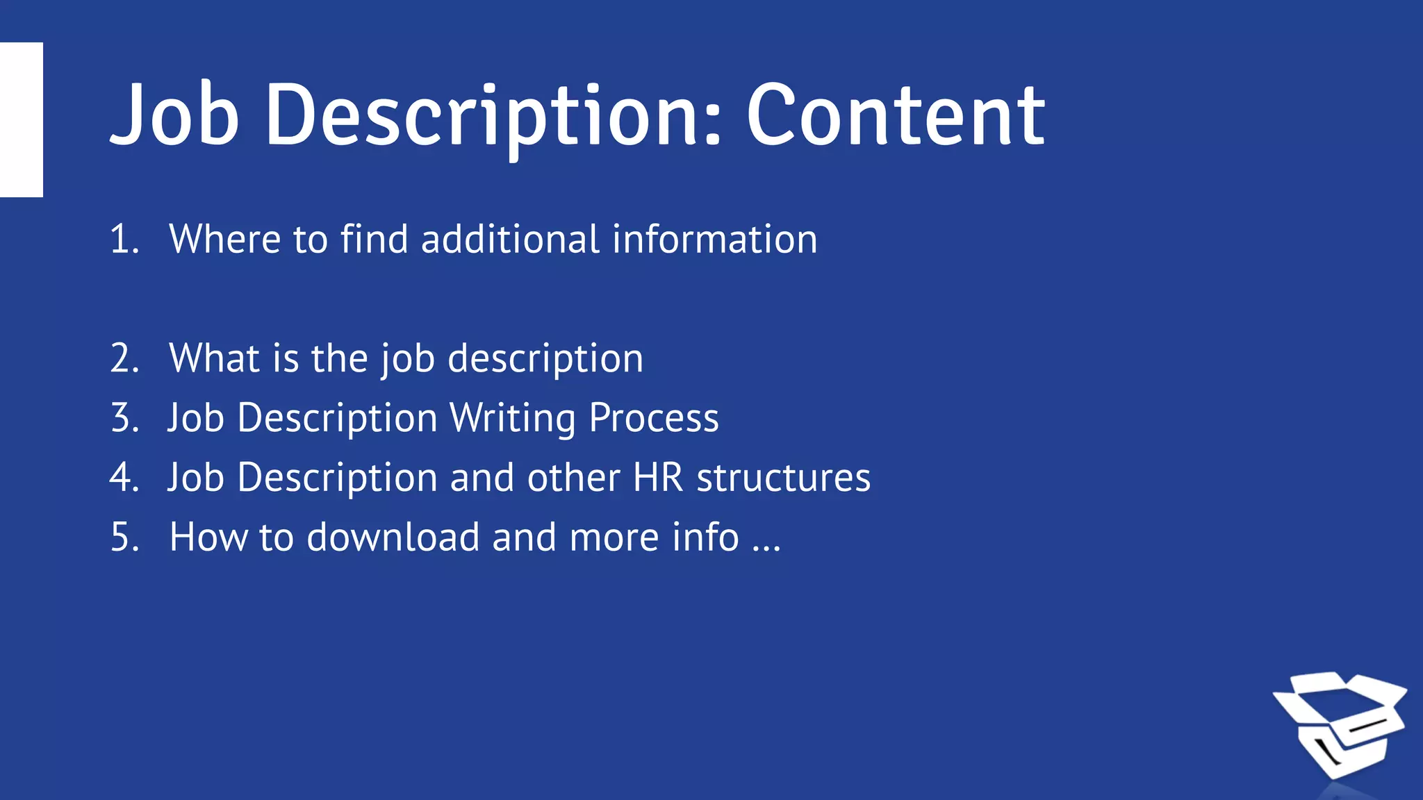 How To Write A Great Job Description | PDF