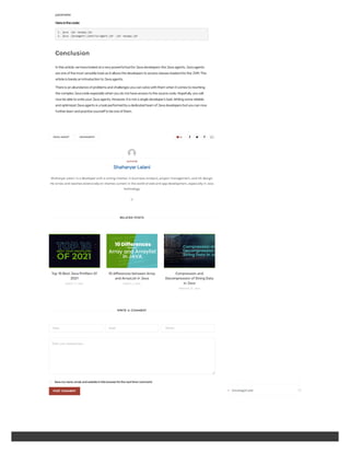 How to Write a Java Agent | PDF