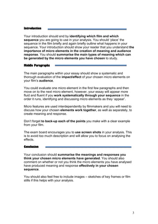 FM1: How To Write The Micro Features Essay | PDF