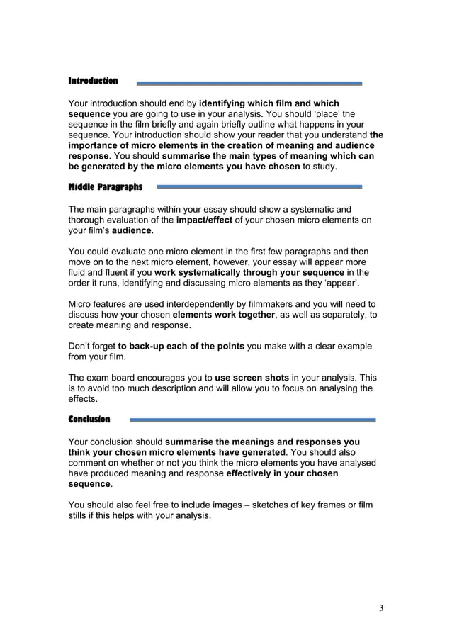 FM1: How To Write The Micro Features Essay | PDF