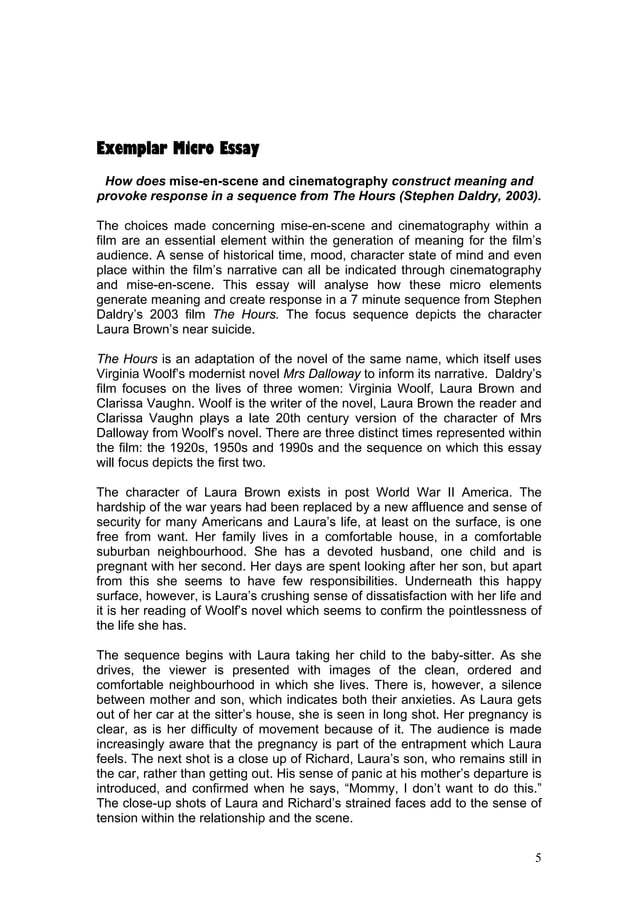 FM1: How To Write The Micro Features Essay | PDF