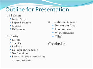Technical Writing Skills for Research Paper | PPT