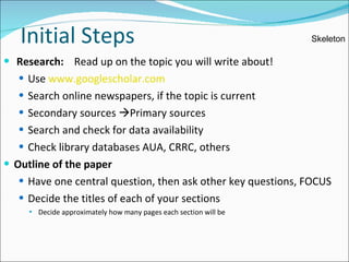 Technical Writing Skills for Research Paper | PPT