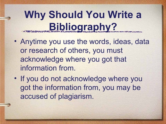 How to Write Your Bibliography | PPT | Science