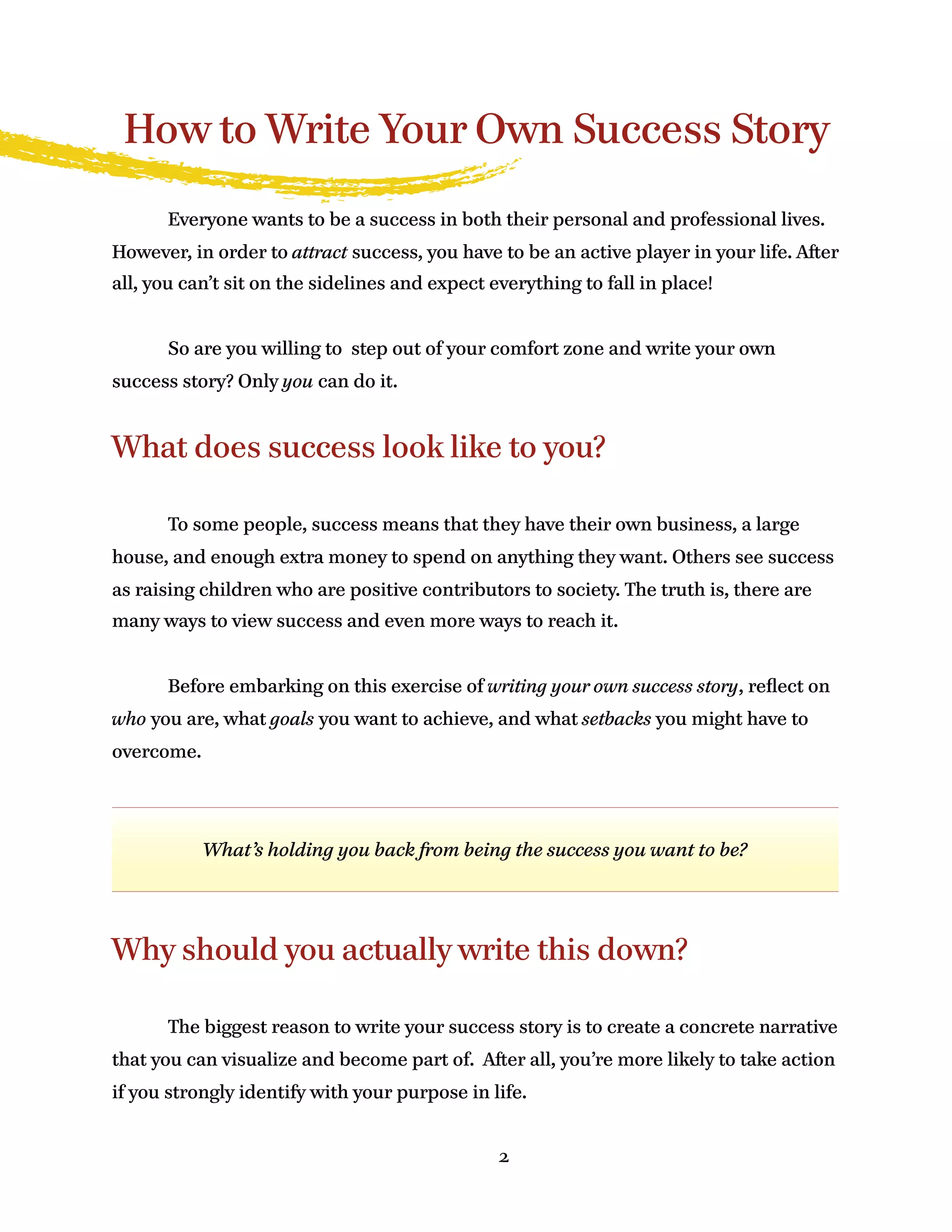How to-write-your-own-success-story | PDF