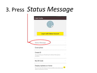 How to-write-your-status-message-in-kakao-talk | PPTX