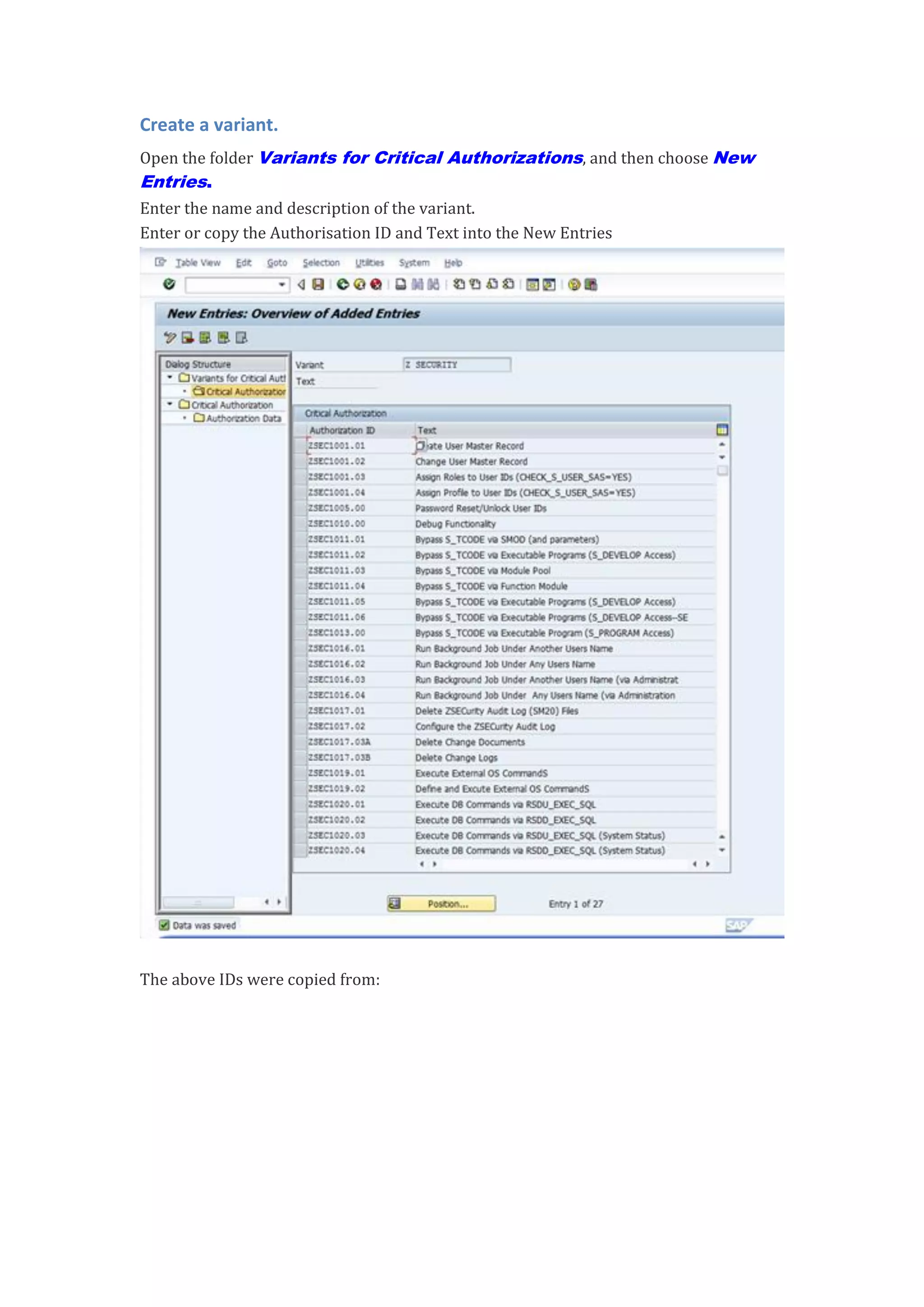 How to analyzing sap critical authorizations | PDF