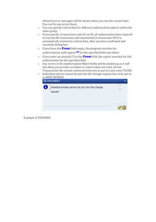 How to analyzing sap critical authorizations | PDF