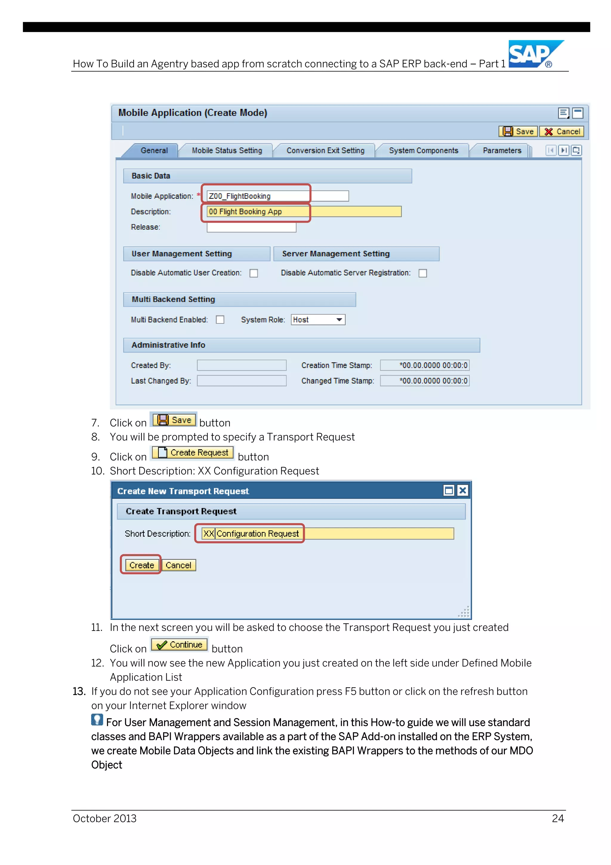 How to build an agentry based mobile app from scratch connecting to an sap back-end part 1 | PDF