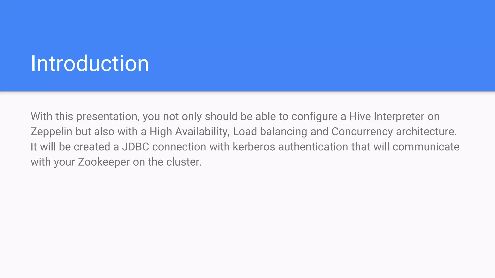 How To Configure A Hive High Availability Connection With Zeppelin Ppt