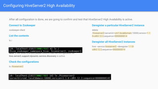 How to configure a hive high availability connection with zeppelin | PPTX
