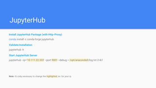 How to create a multi tenancy for an interactive data analysis with jupyter hub and ldap | PPT