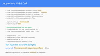 How to create a multi tenancy for an interactive data analysis with jupyter hub and ldap | PPT