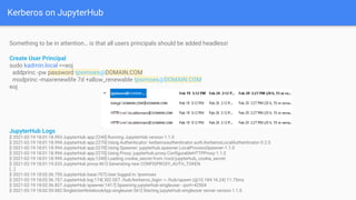 How to create a secured multi tenancy for clustered ML with JupyterHub | PPT
