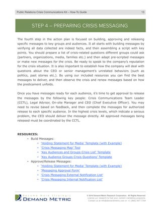 PR Crisis Communications Kit - How-To Guide | PDF
