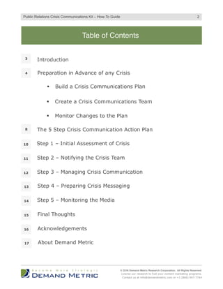 PR Crisis Communications Kit - How-To Guide | PDF