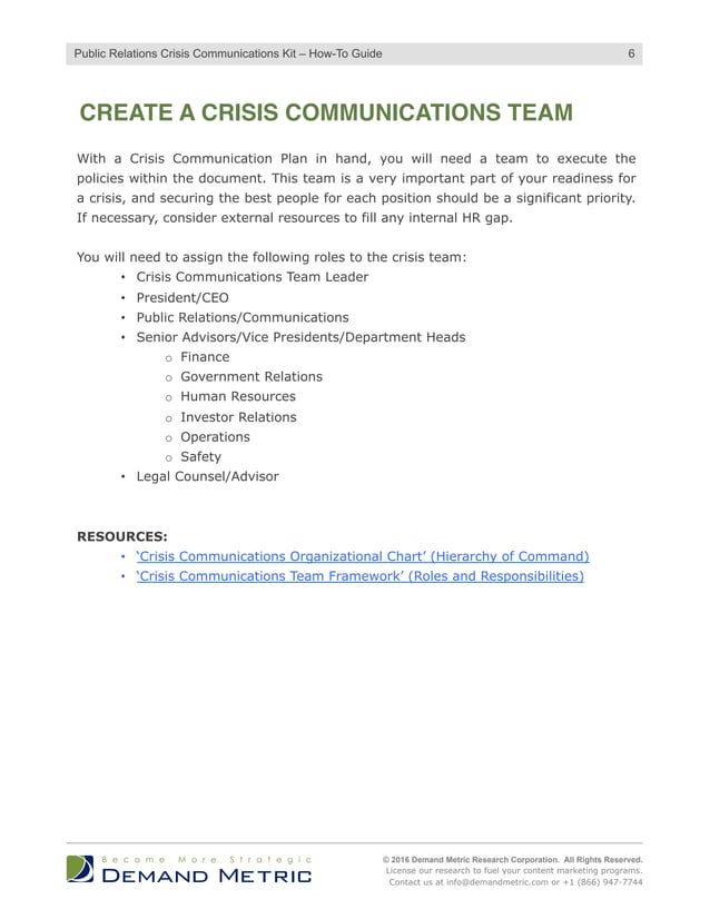 PR Crisis Communications Kit - How-To Guide | PDF