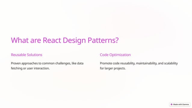 How Top React Design Patterns Are Shaping the Development Lifecycle? | PPT