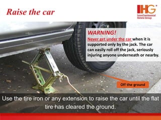 How to training series - changing a tire on the roadside | PPT