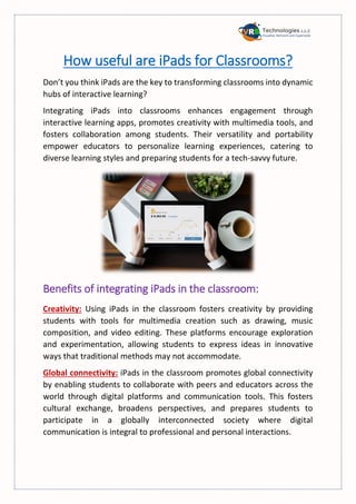 How useful are Apple iPads for Classrooms? | PDF