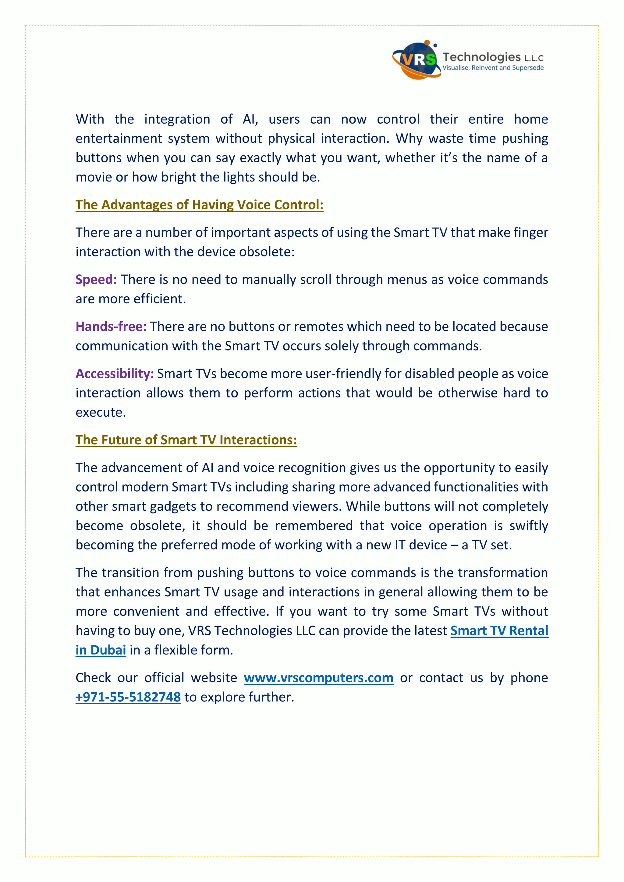 How Voice Commands are changing the Smart TV Landscape? | PDF