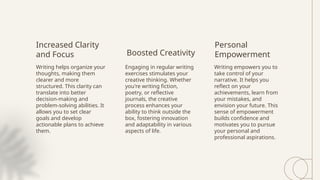 How Writing Benefits Personal Growth to Us? | PPT