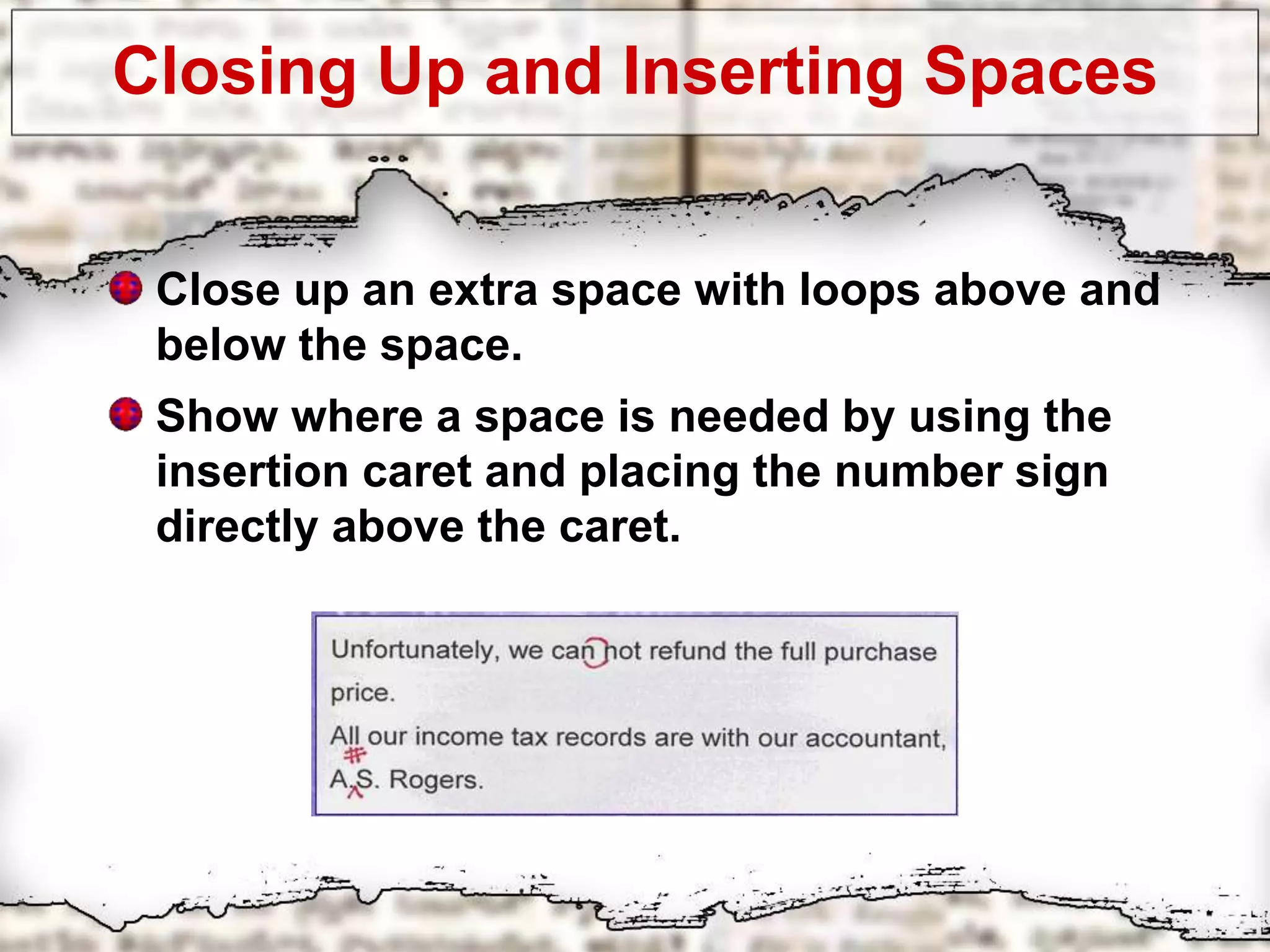 HOW 12 Proofreading Symbols.ppt