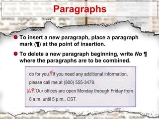 HOW 12 Proofreading Symbols.ppt