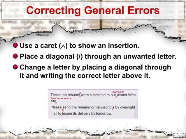 HOW 12 Proofreading Symbols.ppt