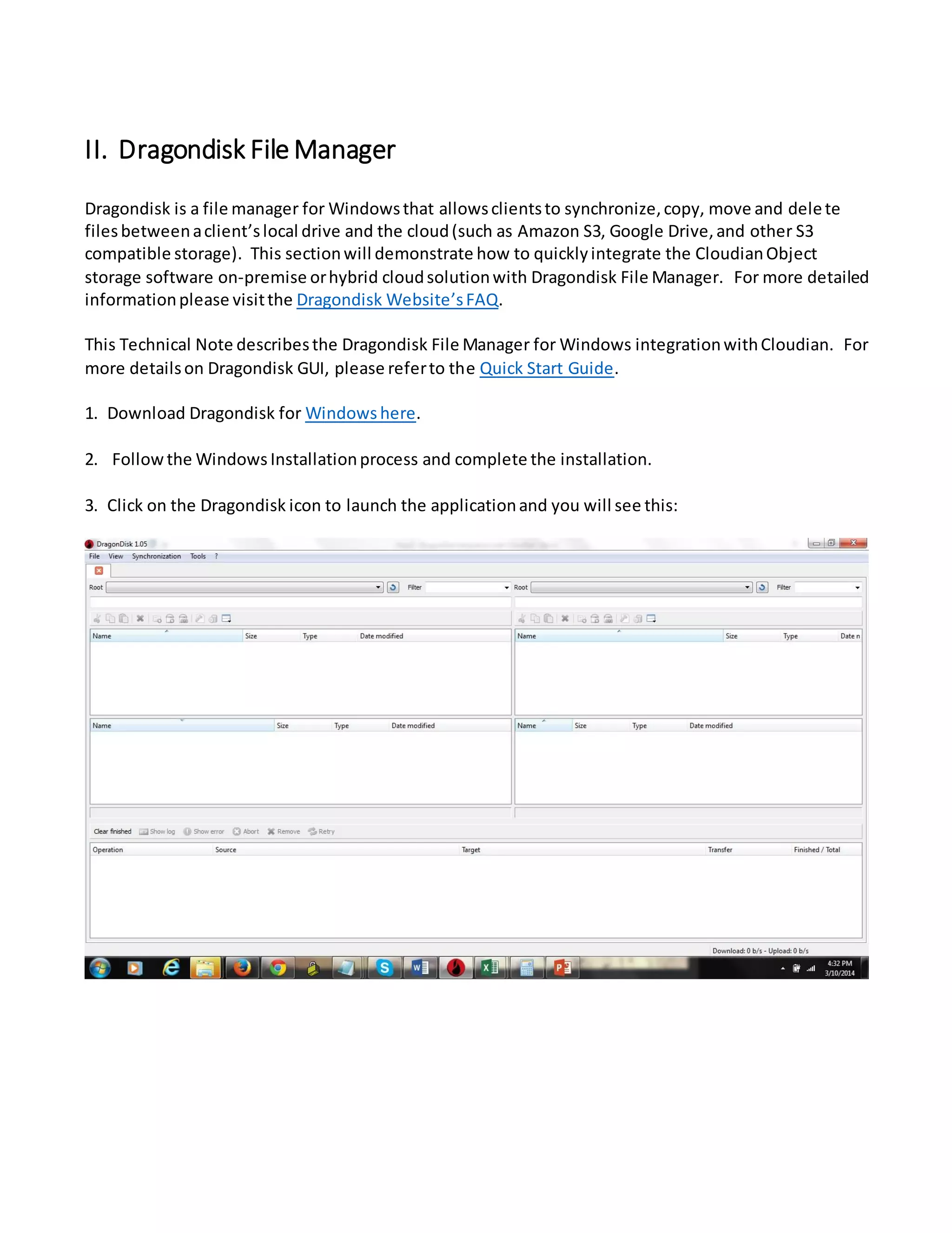 How to configure Cloudian HyperStore with Dragon Disk S3 Client | PDF
