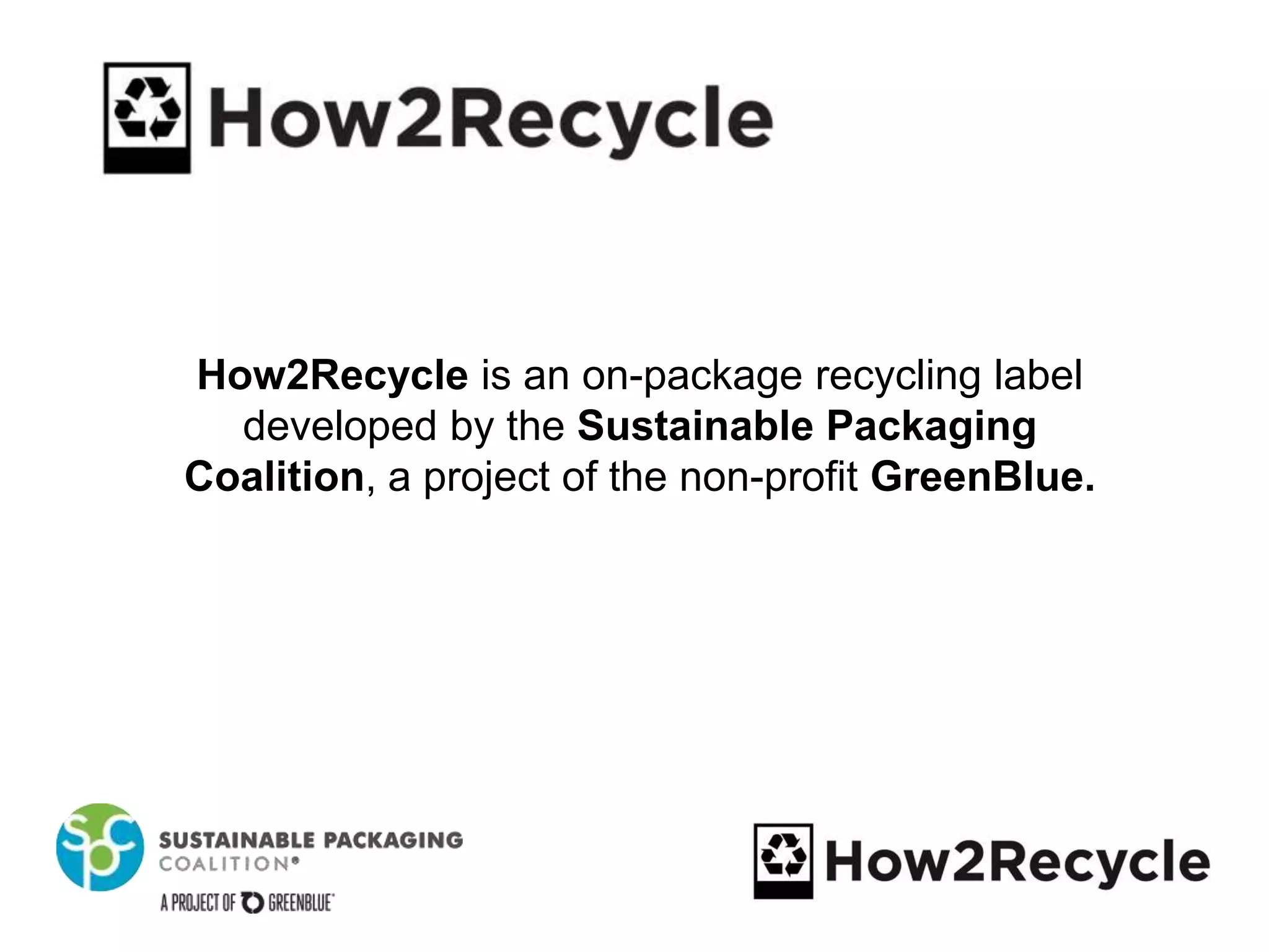 How2Recycle Label Presentation | PPTX | Business and Finance