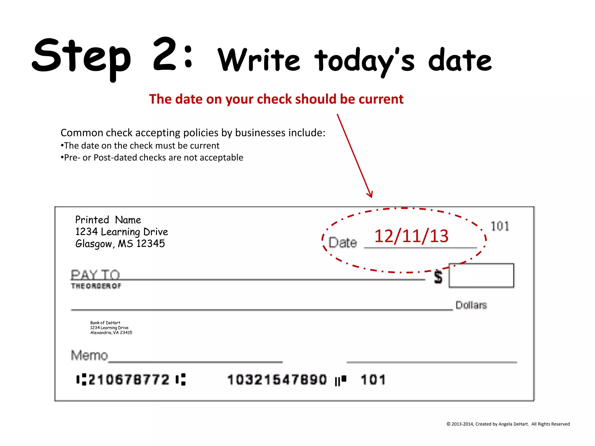 How to Write a Check: An Overview | PDF