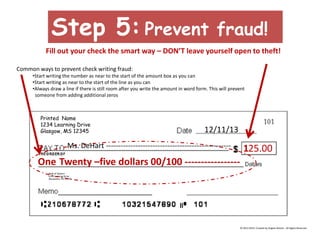 How to Write a Check: An Overview | PDF
