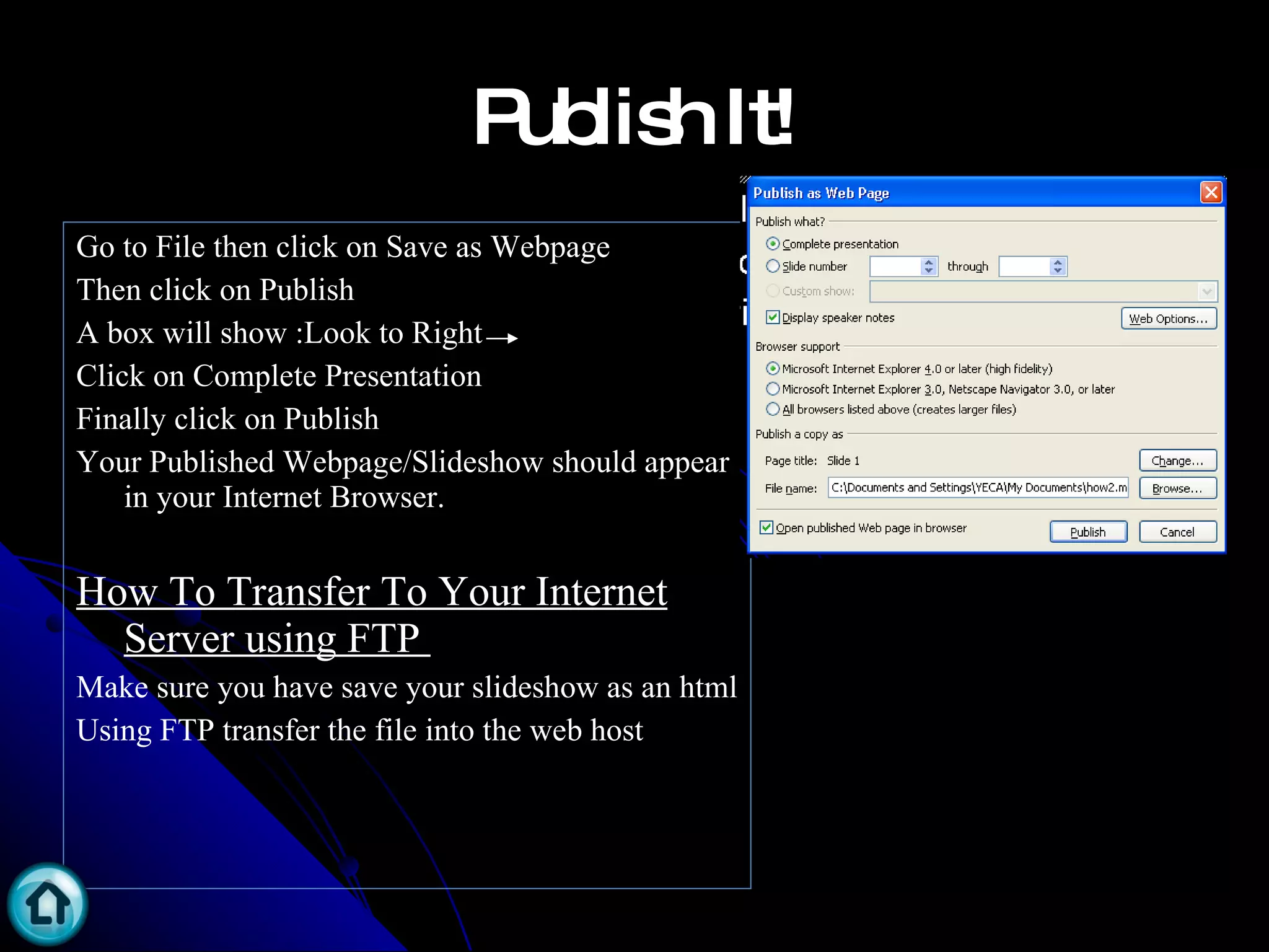 How To Make A Webpage Using PowerPoint | PPT | Web Design and HTML | Internet