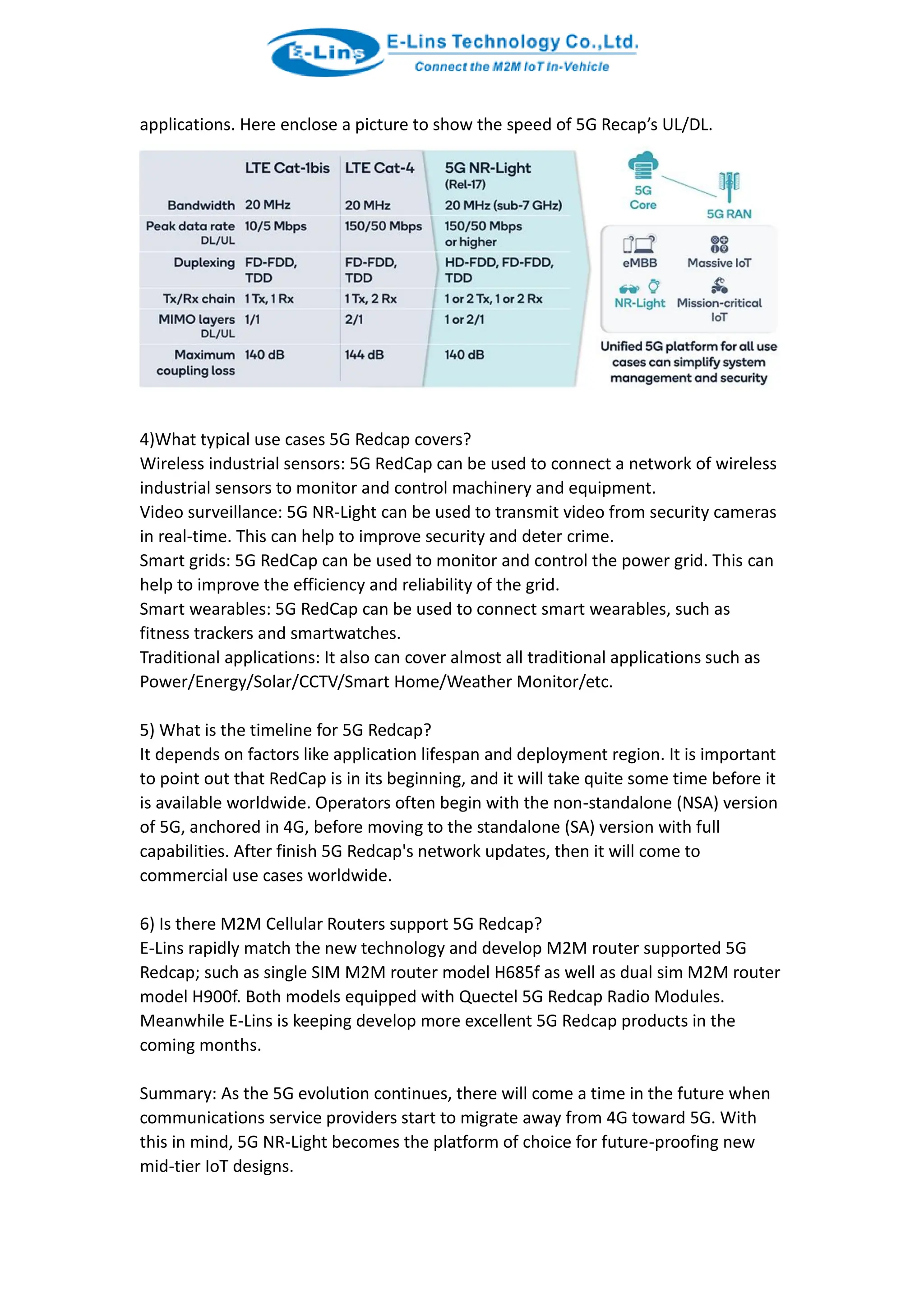 How 5G Redcap change IoT World | E-Lins Technology | PDF | Internet of Things | Internet