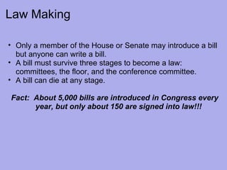 Ch. 5 - How a Bill Becomes a Law | PPT
