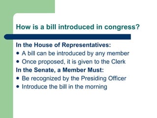 How A Bill Becomes Law | PPT | Law