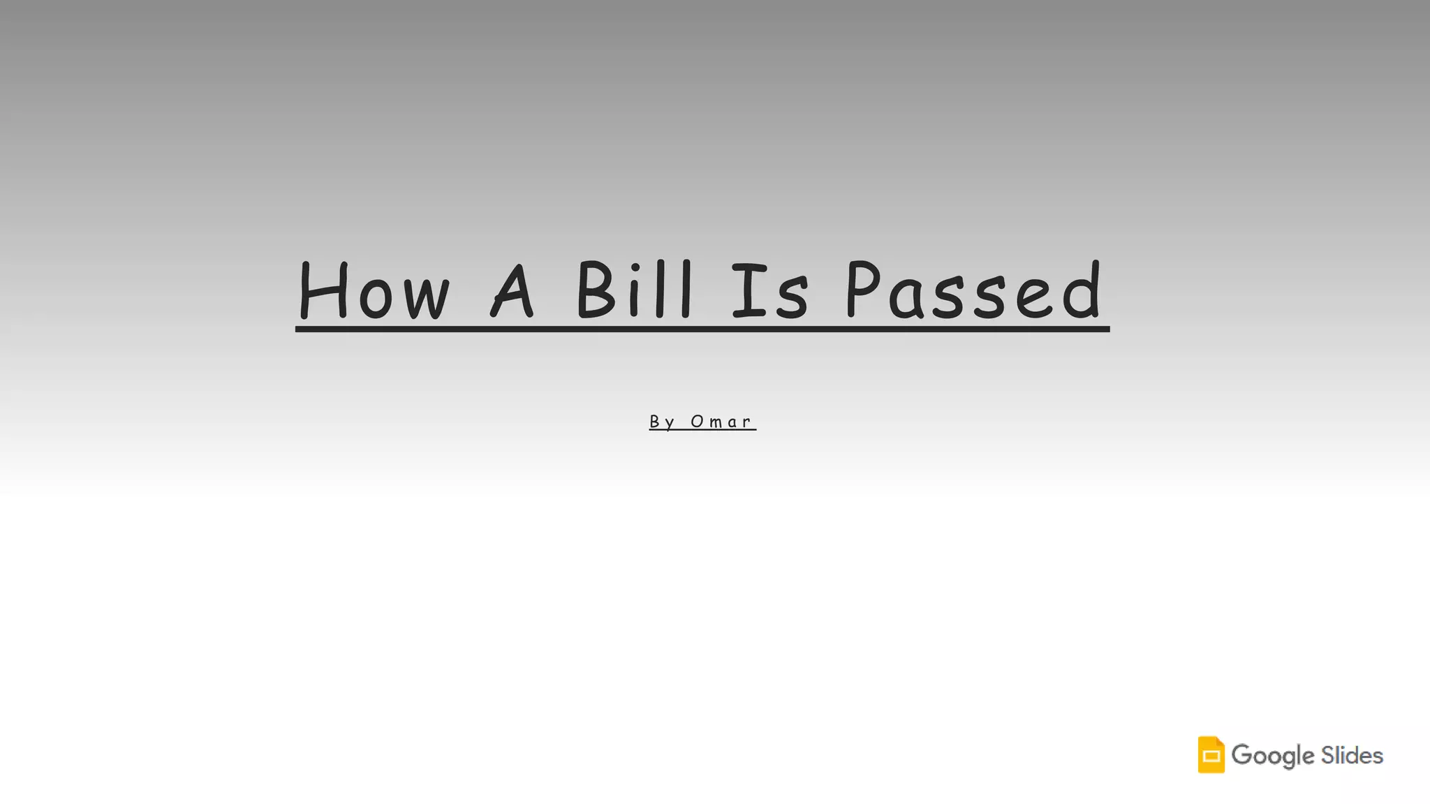 How a bill is passed. | PPTX