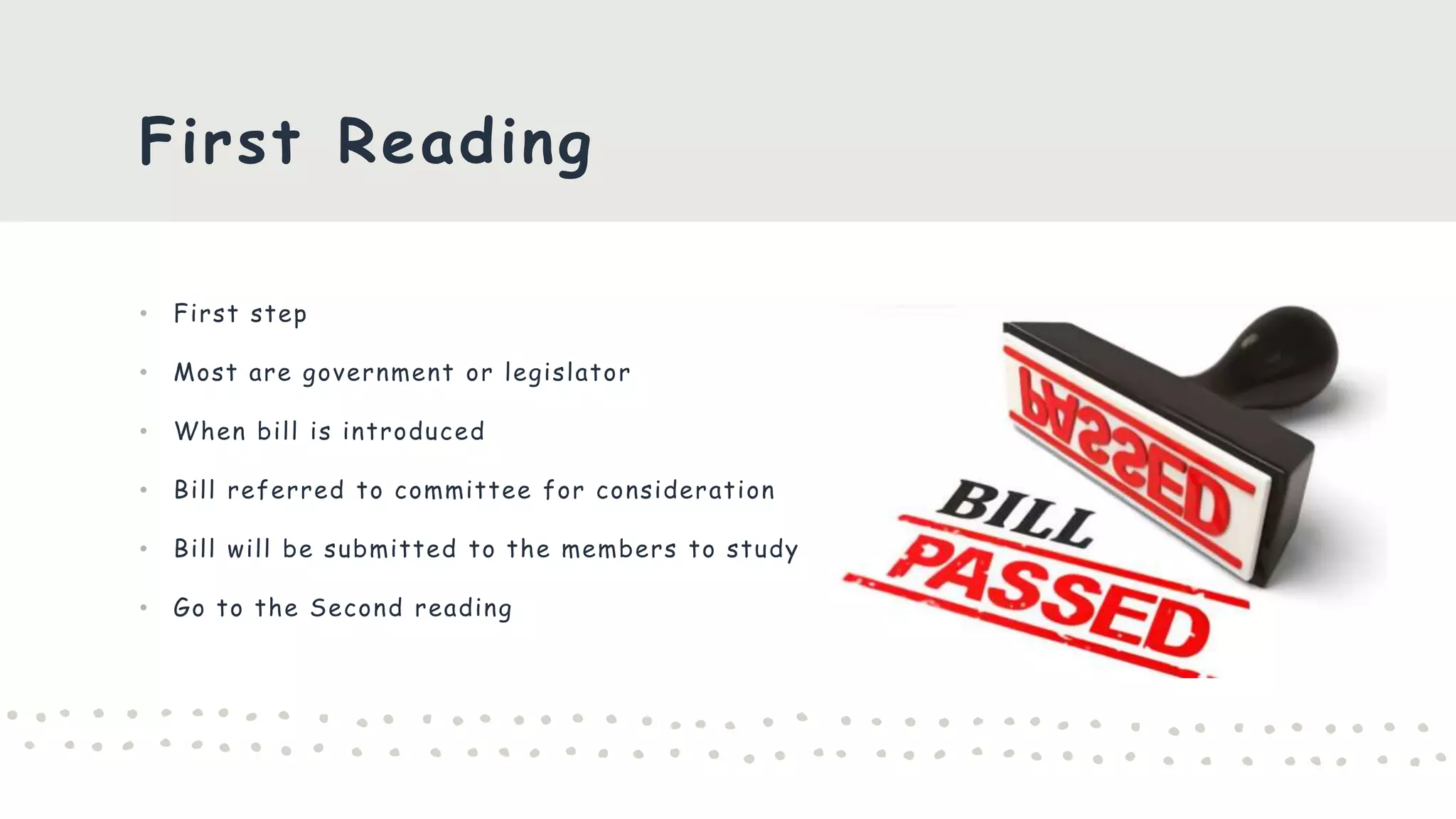 How a bill is passed. | PPTX